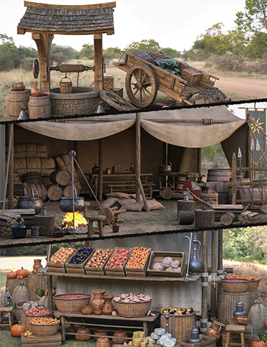 Mega Medieval Lands Bundle | Daz 3D