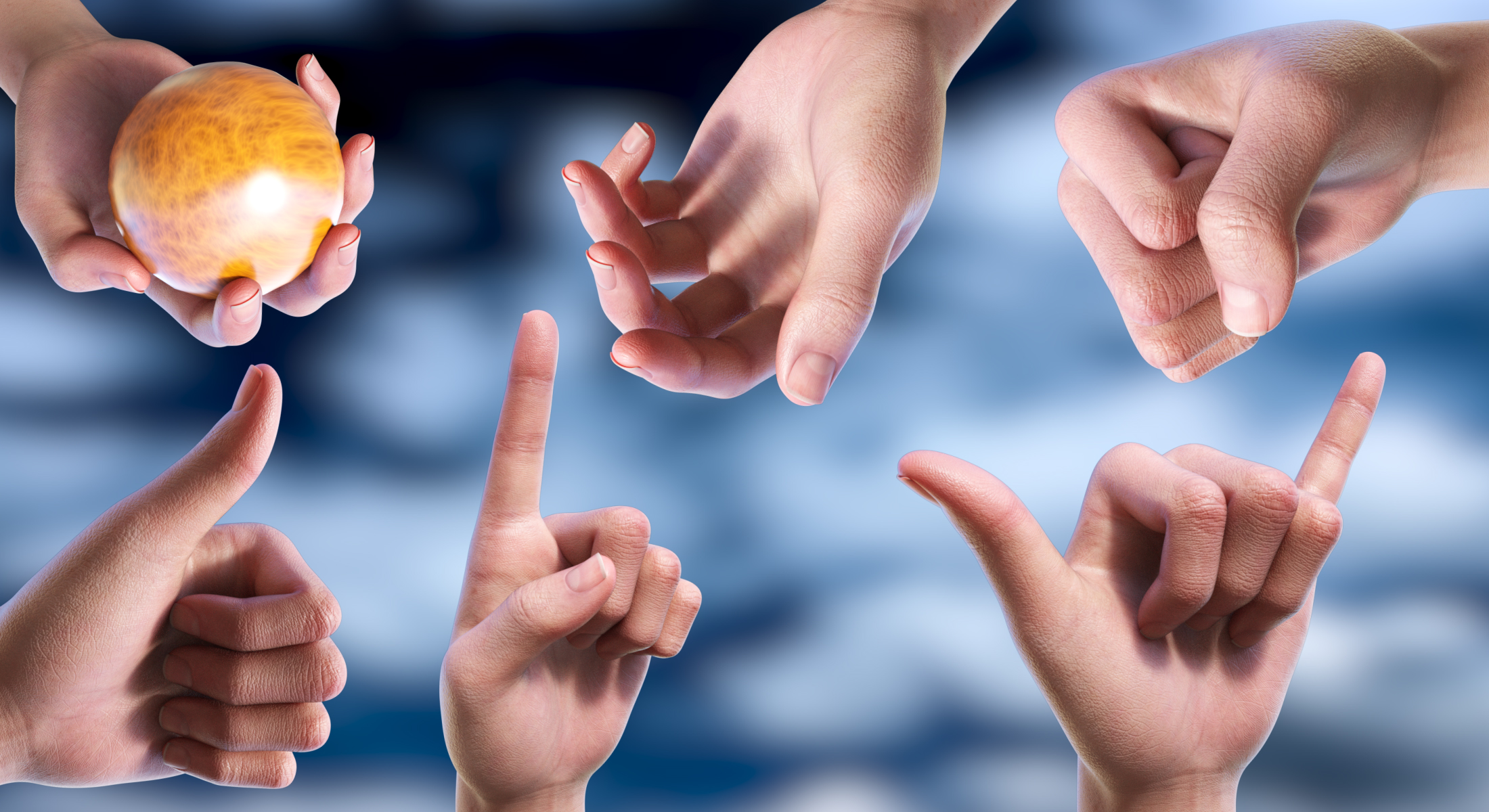 JW All Hands Collection Poses for Genesis 9 | Daz 3D