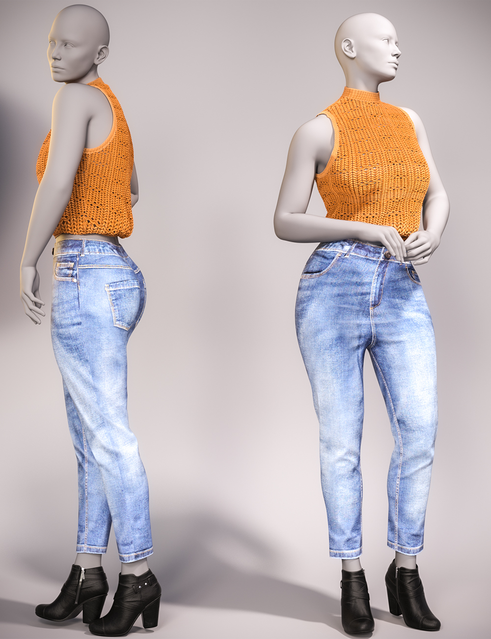 dforce Summer Casual Style Outfit for Genesis 9 | Daz 3D