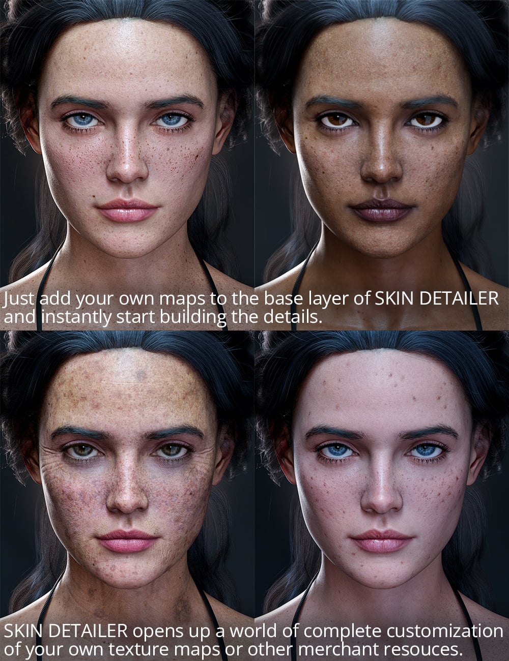 Skin Detailer For Genesis 9 Merchant Resource | Daz 3D