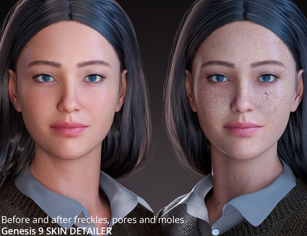 Skin Detailer For Genesis 9 Merchant Resource | Daz 3D