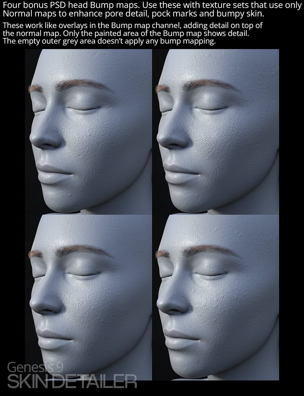 Skin Detailer For Genesis 9 Merchant Resource | Daz 3D