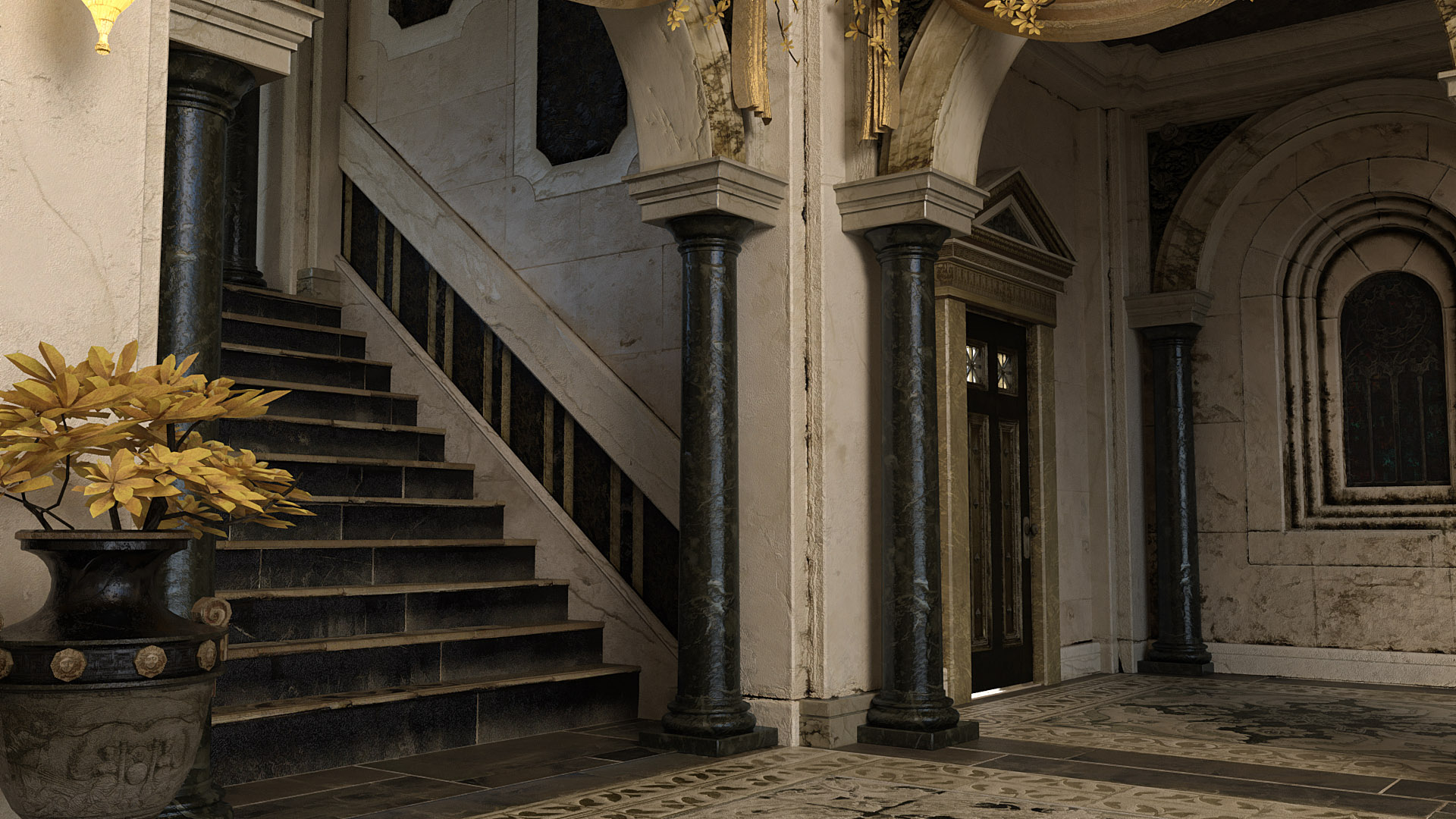 Borgia's Opulent Hall Texture Trifecta | Daz 3D