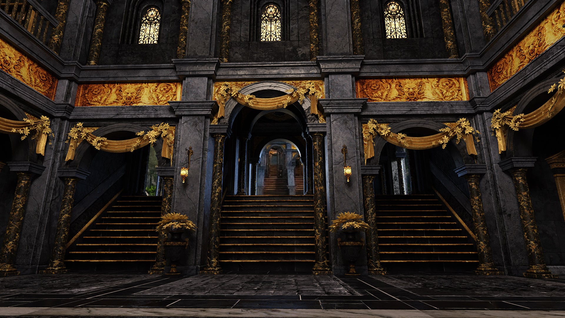Borgia's Opulent Hall Texture Trifecta | Daz 3D