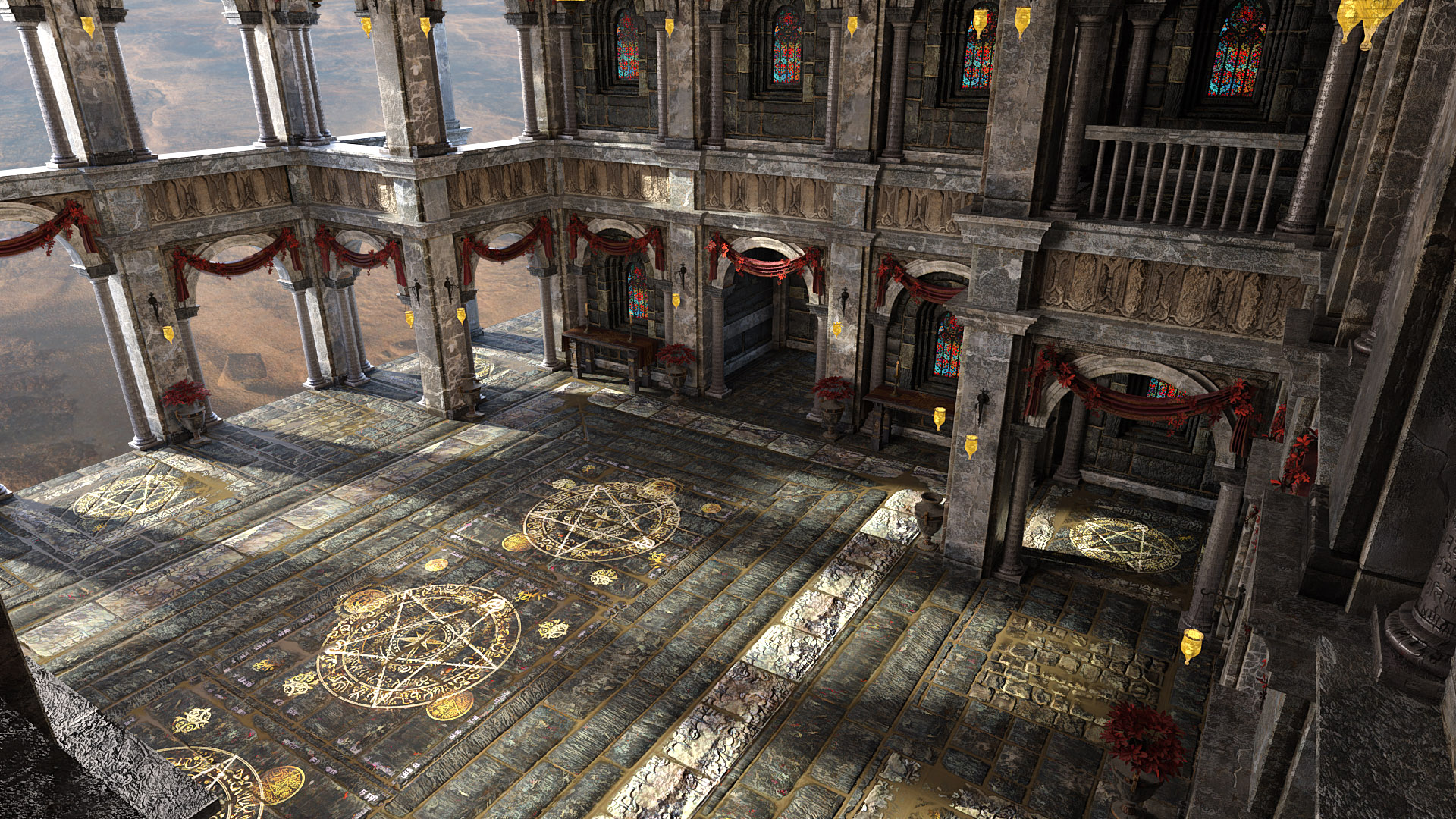 Borgia's Opulent Hall Texture Trifecta | Daz 3D