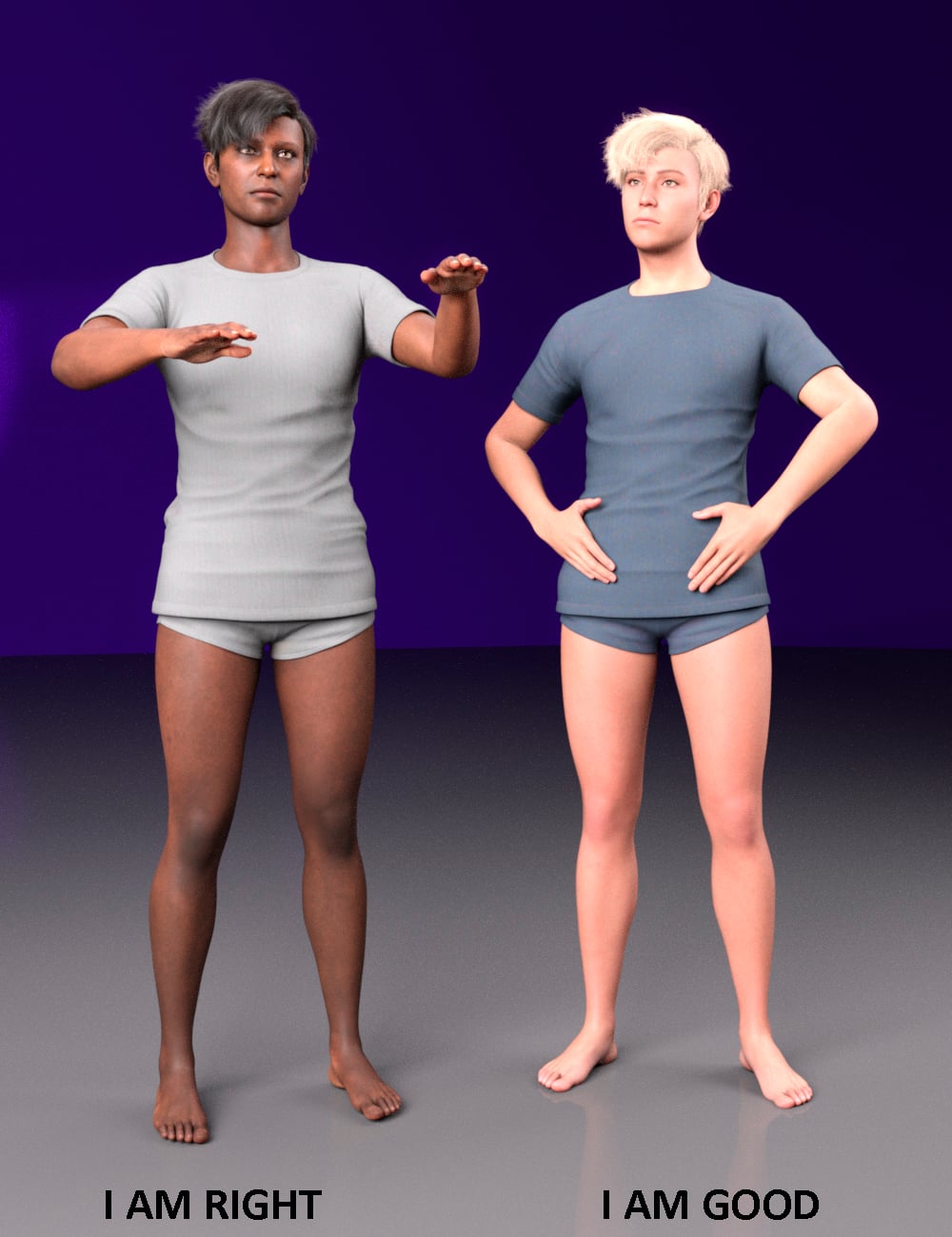 Offensive Body Poses for Genesis 9 | Daz 3D