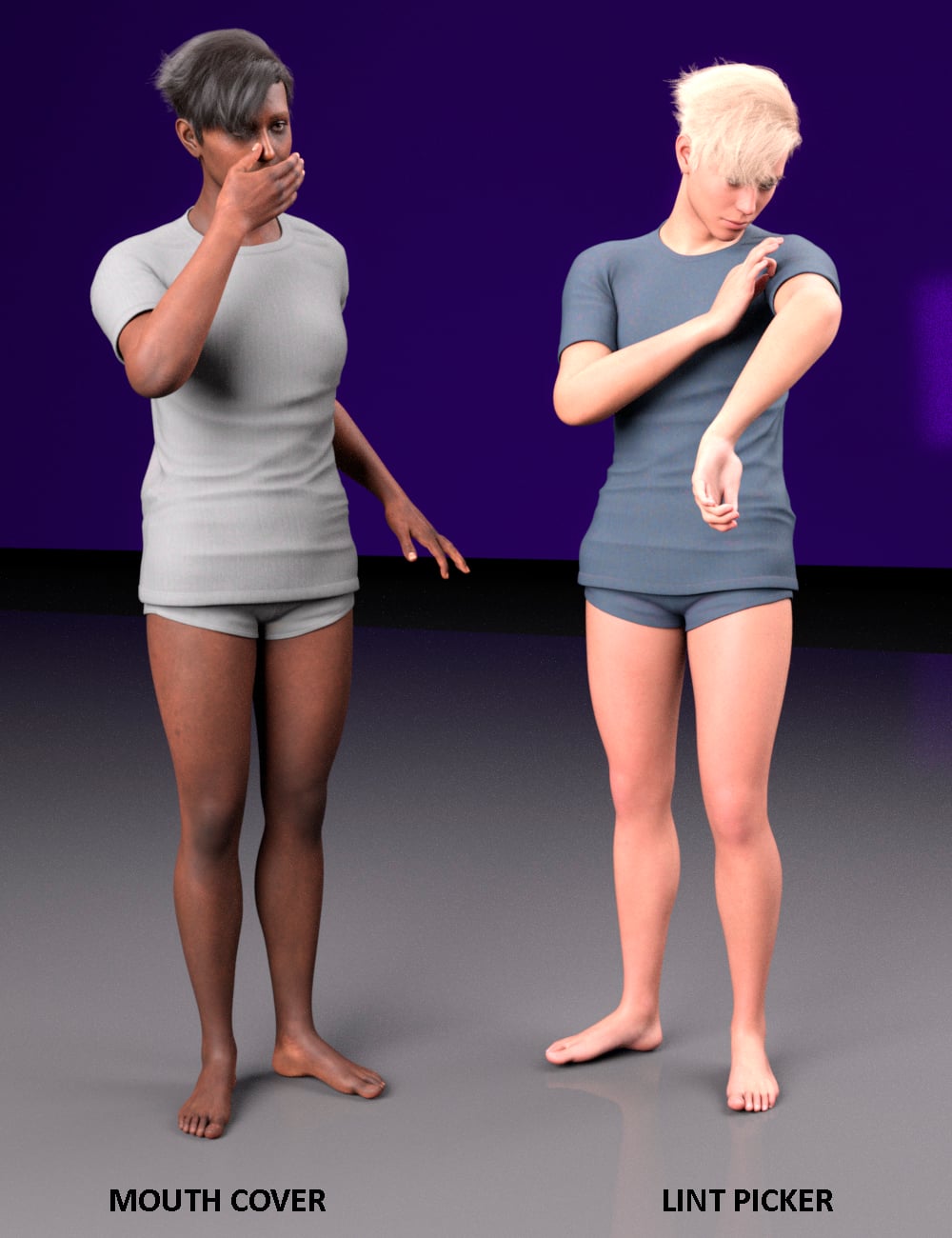 Defensive Body Poses for Genesis 9 | Daz 3D