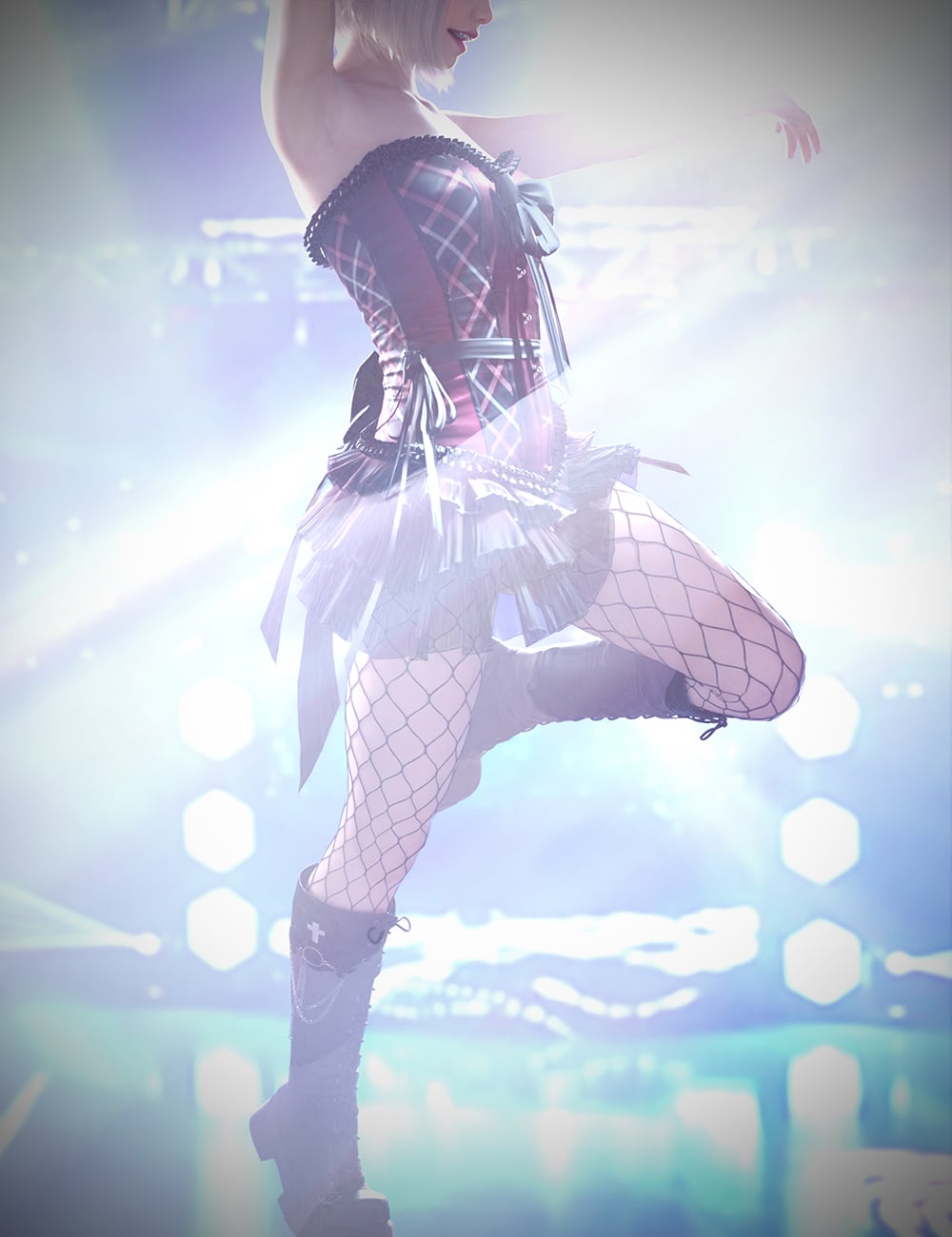 JF Idol Outfit with dForce for Genesis 9, 8.1, and 8 Females | Daz 3D