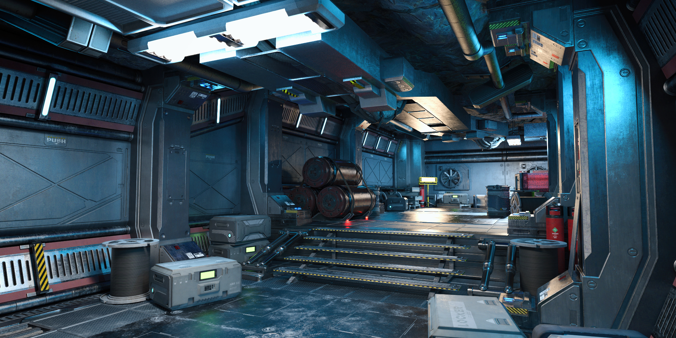 KuJ Sci-Fi Corridor | Daz 3D