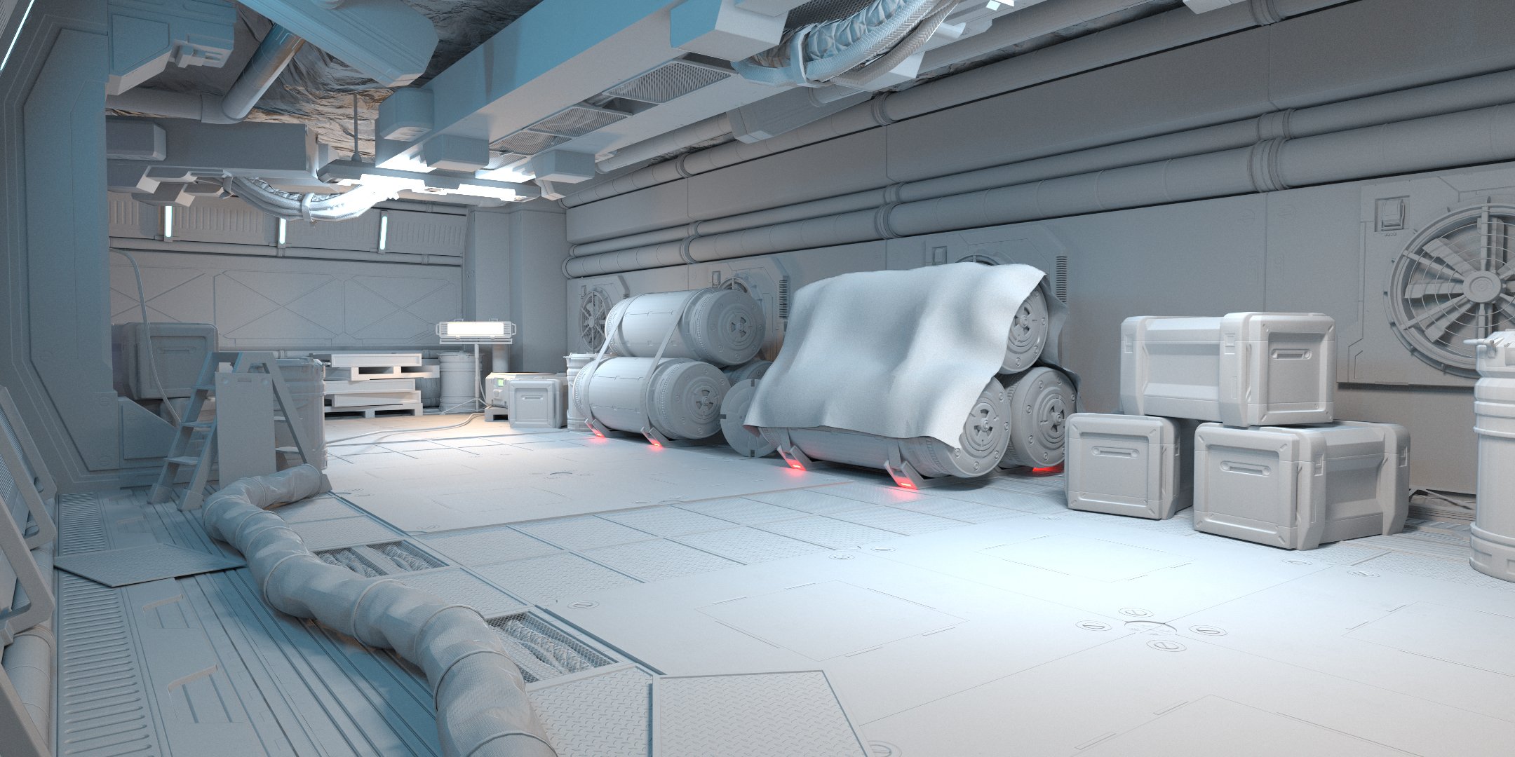 KuJ Sci-Fi Corridor | Daz 3D