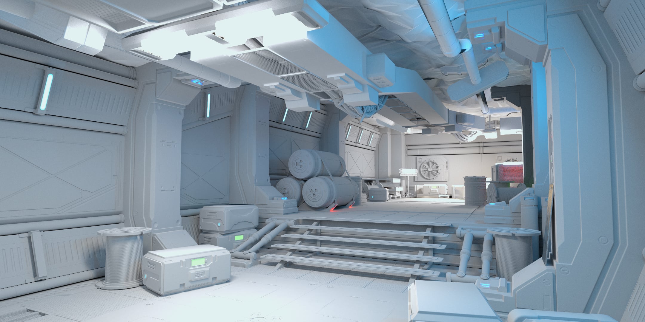 KuJ Sci-Fi Corridor | Daz 3D