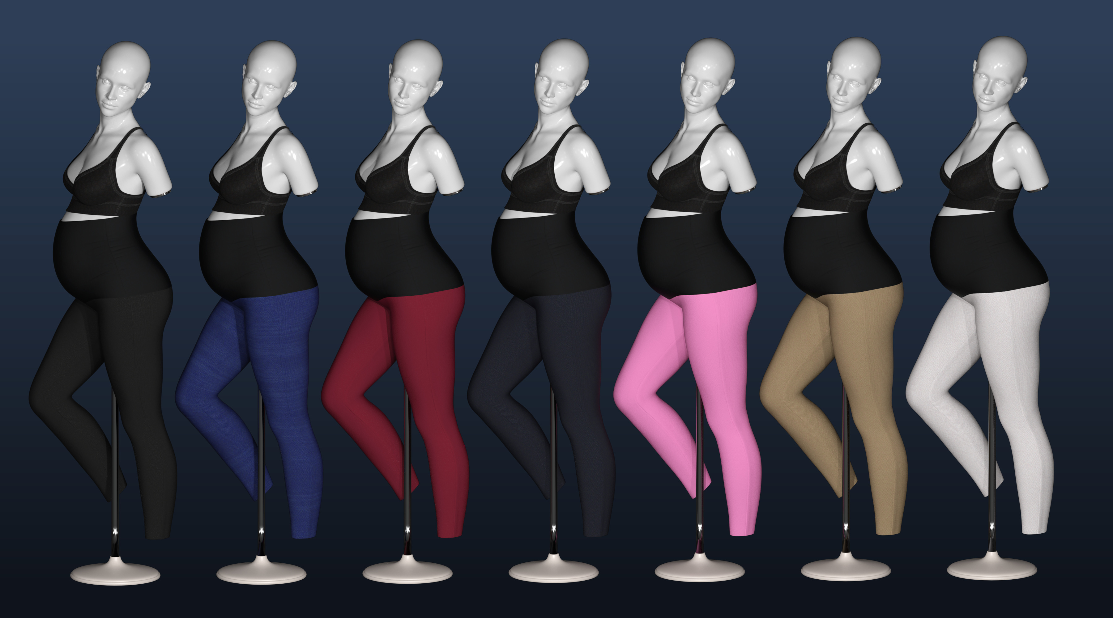 NG dForce Maternity Clothing for Genesis 9 and Olivia 9 | Daz 3D