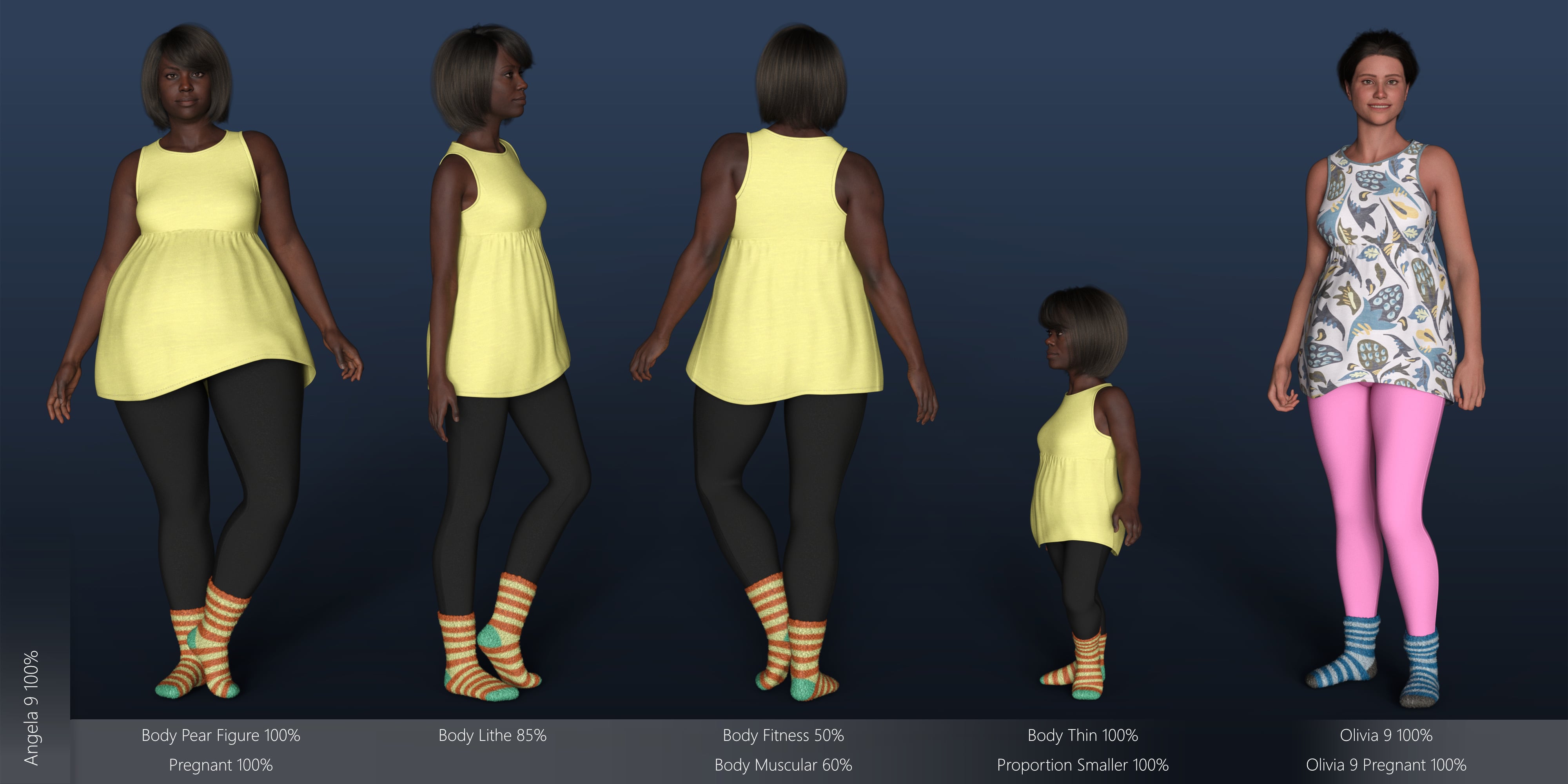 NG dForce Maternity Clothing for Genesis 9 and Olivia 9 | Daz 3D