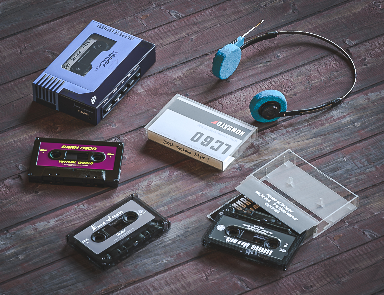 OR3D 90's Portable Tape Player | Daz 3D