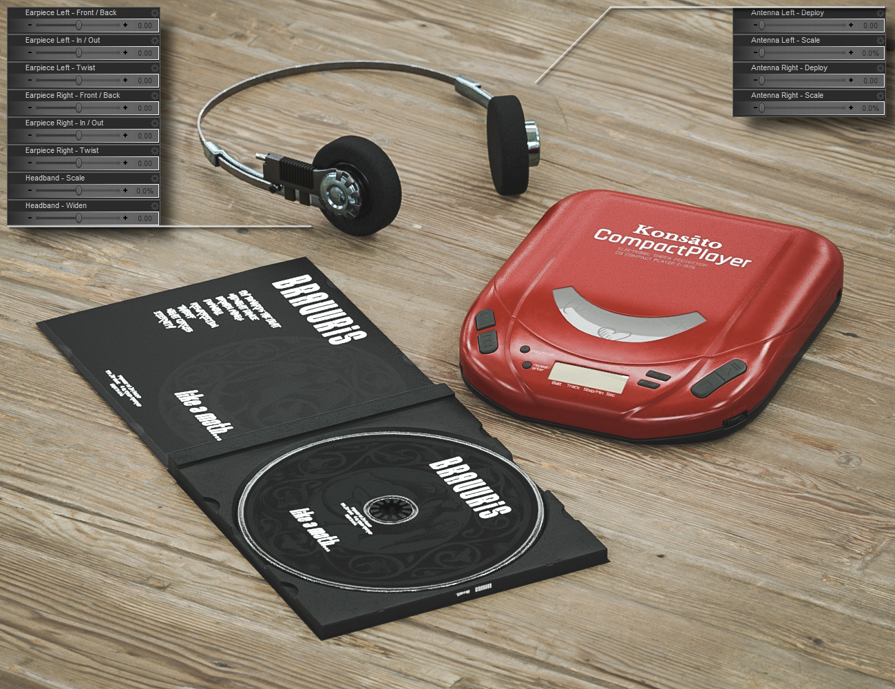 OR3D 90's Portable CD Player | Daz 3D