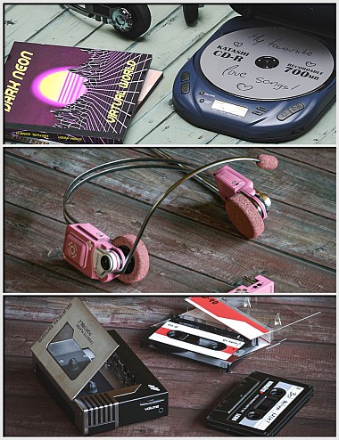 OR3D 90's Audio Gadgets Bundle | Daz 3D