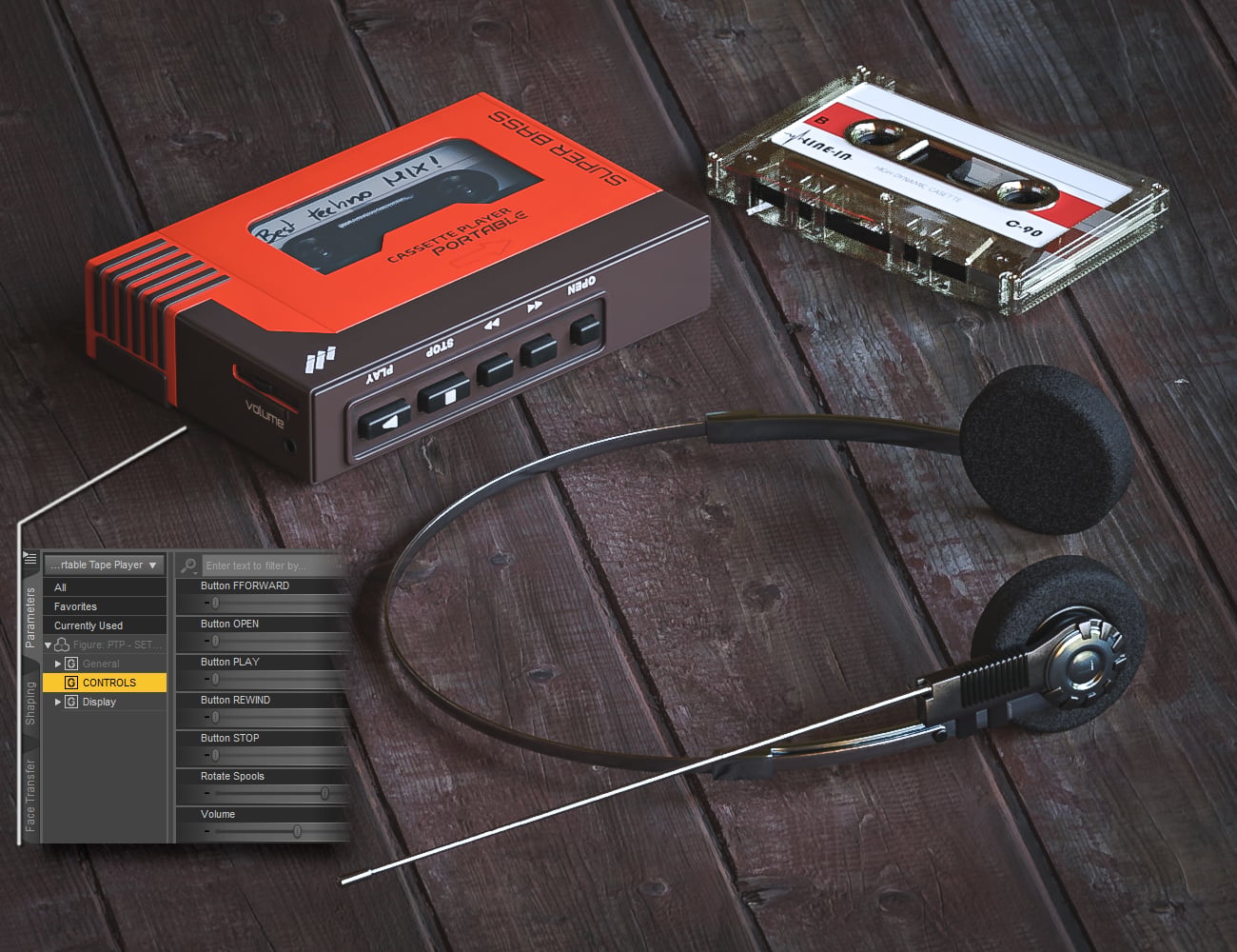 OR3D 90's Audio Gadgets Bundle | Daz 3D