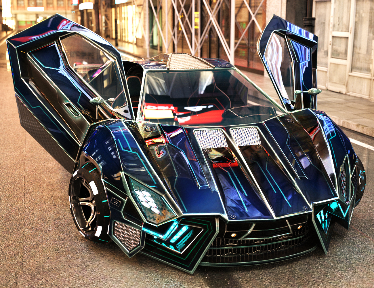 XI Cyber Supercar | Daz 3D