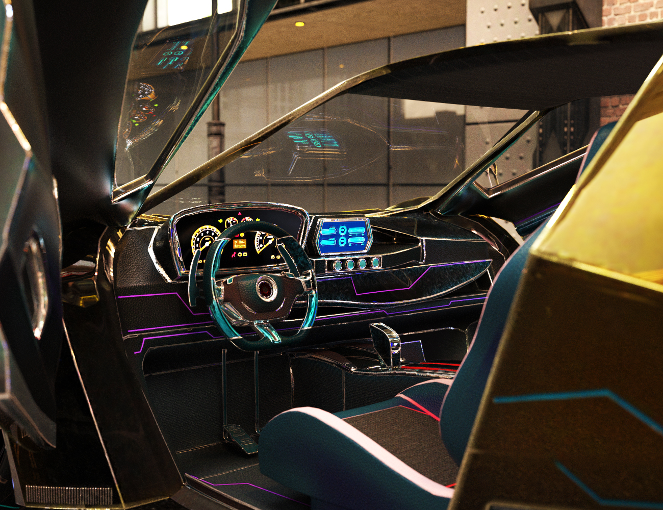 XI Cyber Supercar | Daz 3D