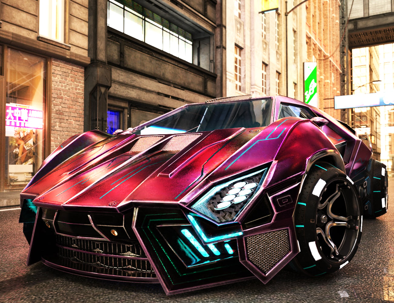 XI Cyber Supercar | Daz 3D