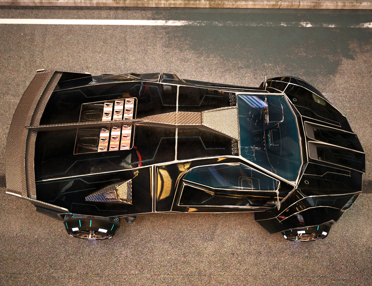 XI Cyber Supercar | Daz 3D