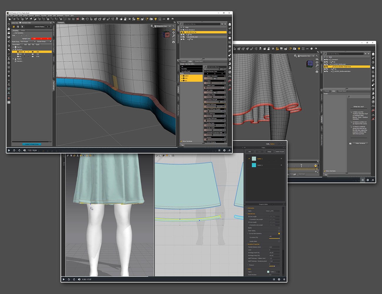 Daz Studio Training Advanced 01 - Fabric Thickness in dForce | Daz 3D