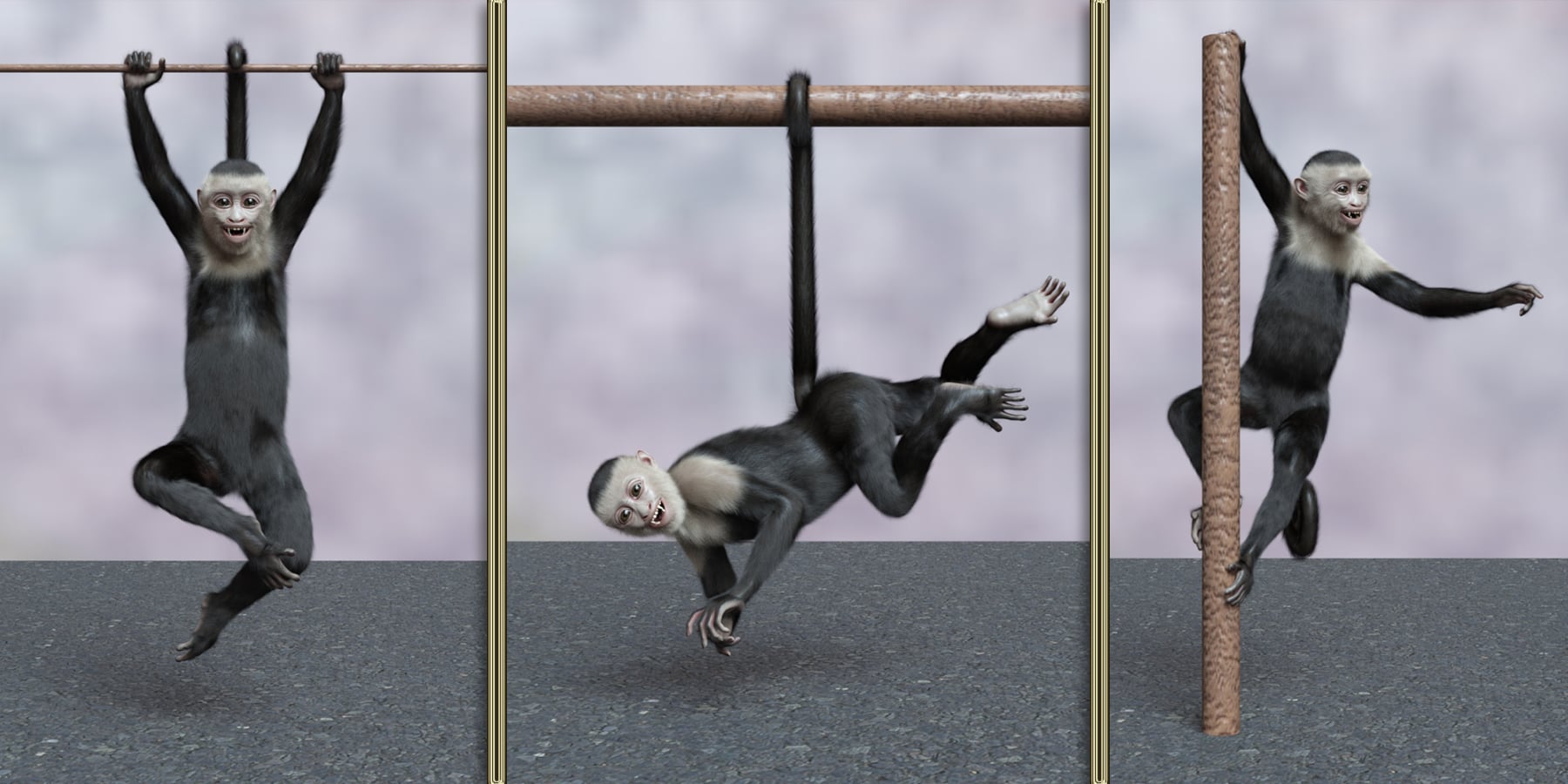 Monkey Business Hierarchical Poses for Chocos The Monkey | Daz 3D