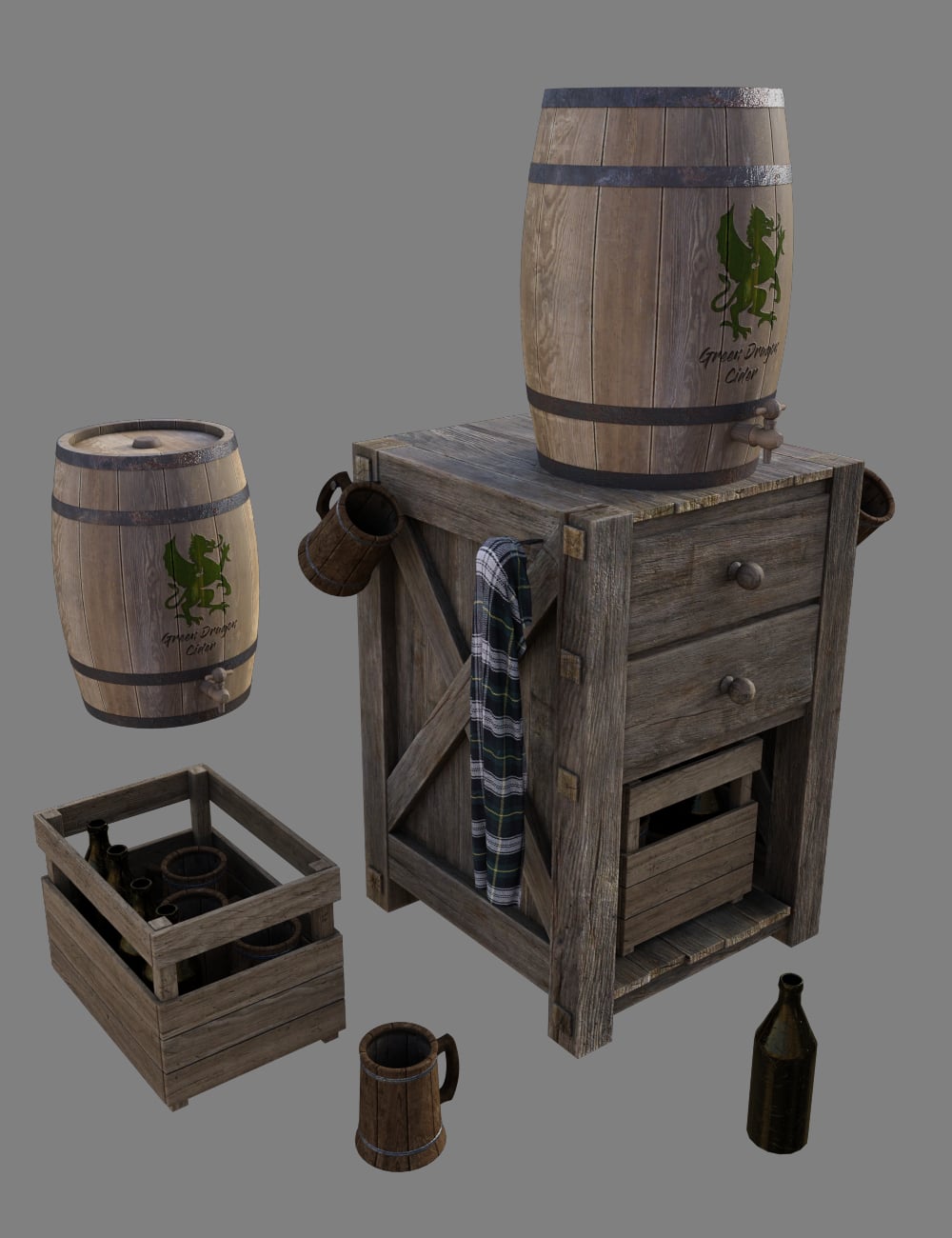 English Village Pub Props 2 | Daz 3D