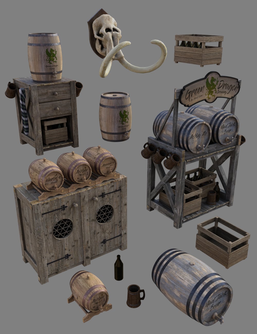 English Village Pub Props 2 | Daz 3D