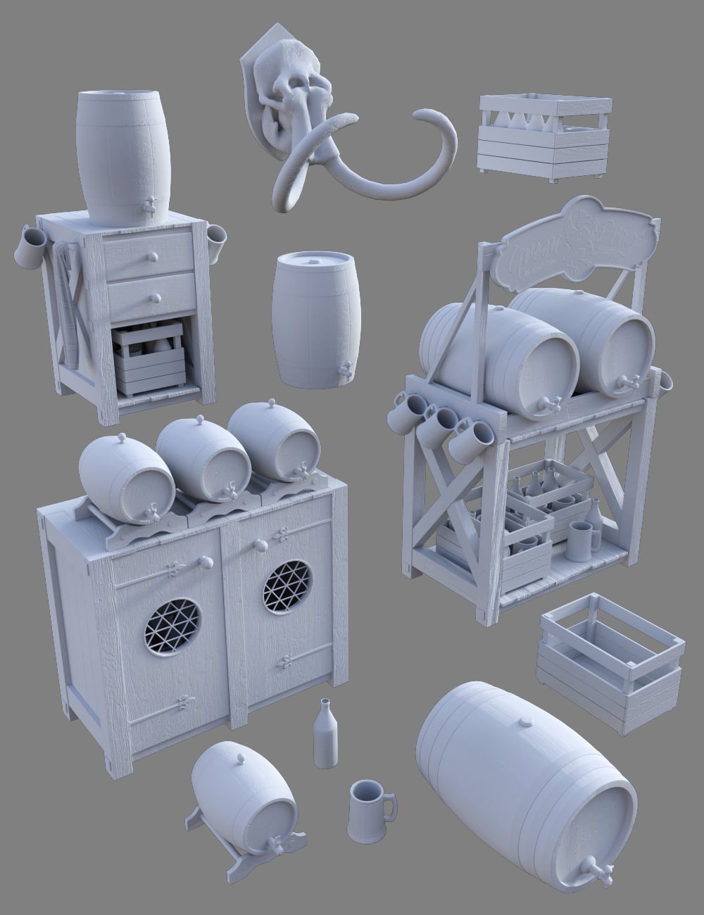 English Village Pub Props 2 | Daz 3D