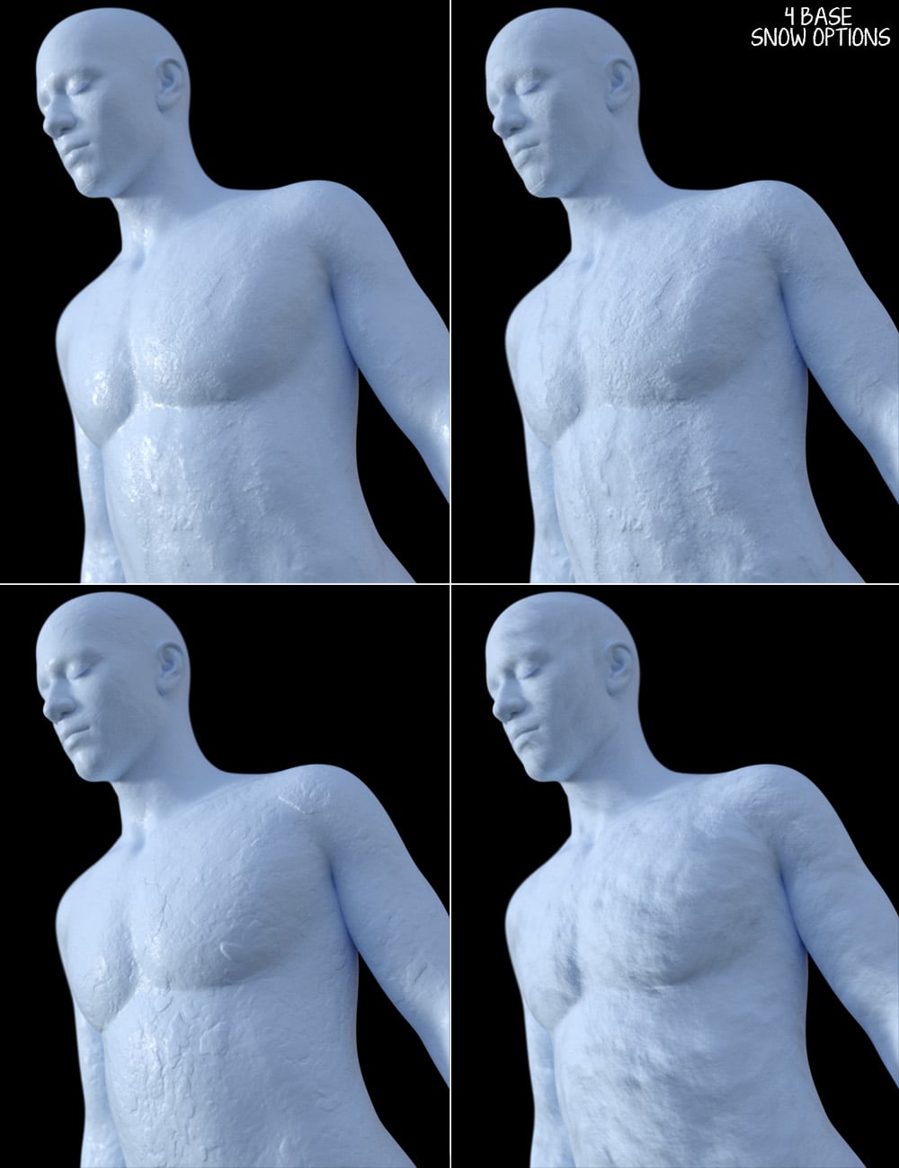 Ice and Snow Skin Builder Genesis 9 | Daz 3D
