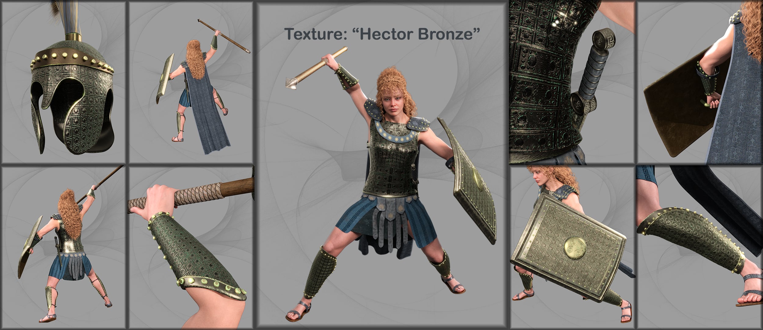 MD Trojans Armor Textures | Daz 3D