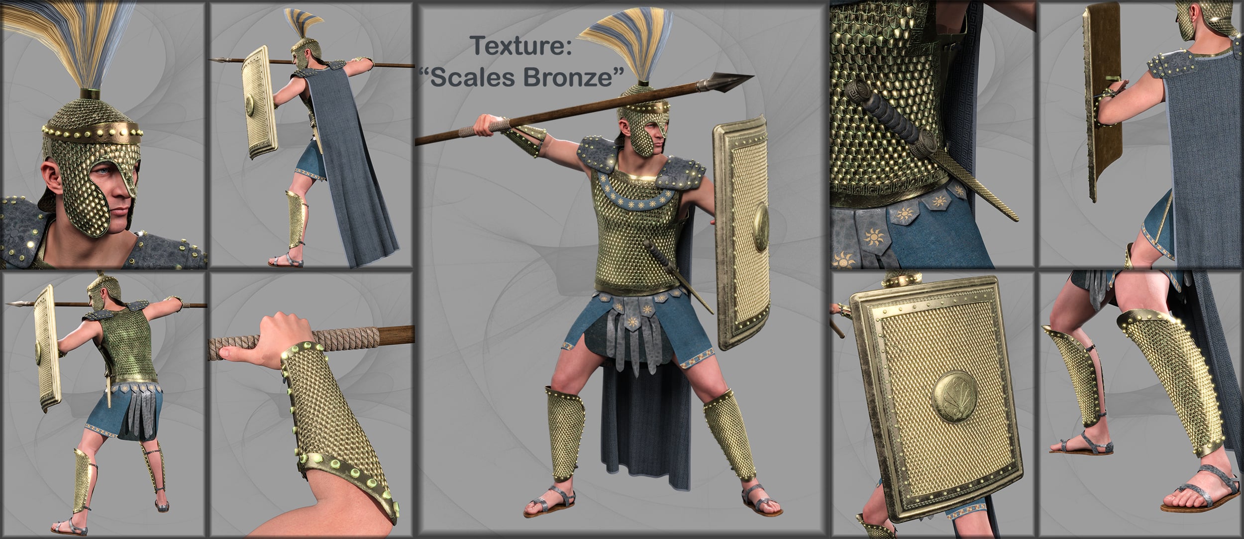 MD Trojans Armor Textures | Daz 3D