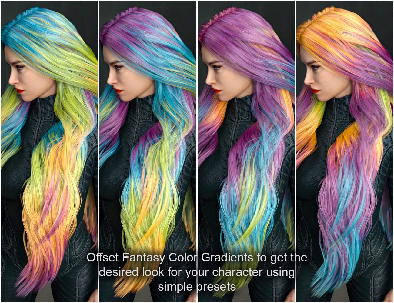 ColorWerks 3: Dye Another Day Iray Hair Shaders | Daz 3D