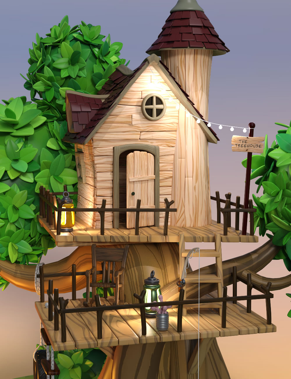 Display Dome Treehouse | Daz 3D