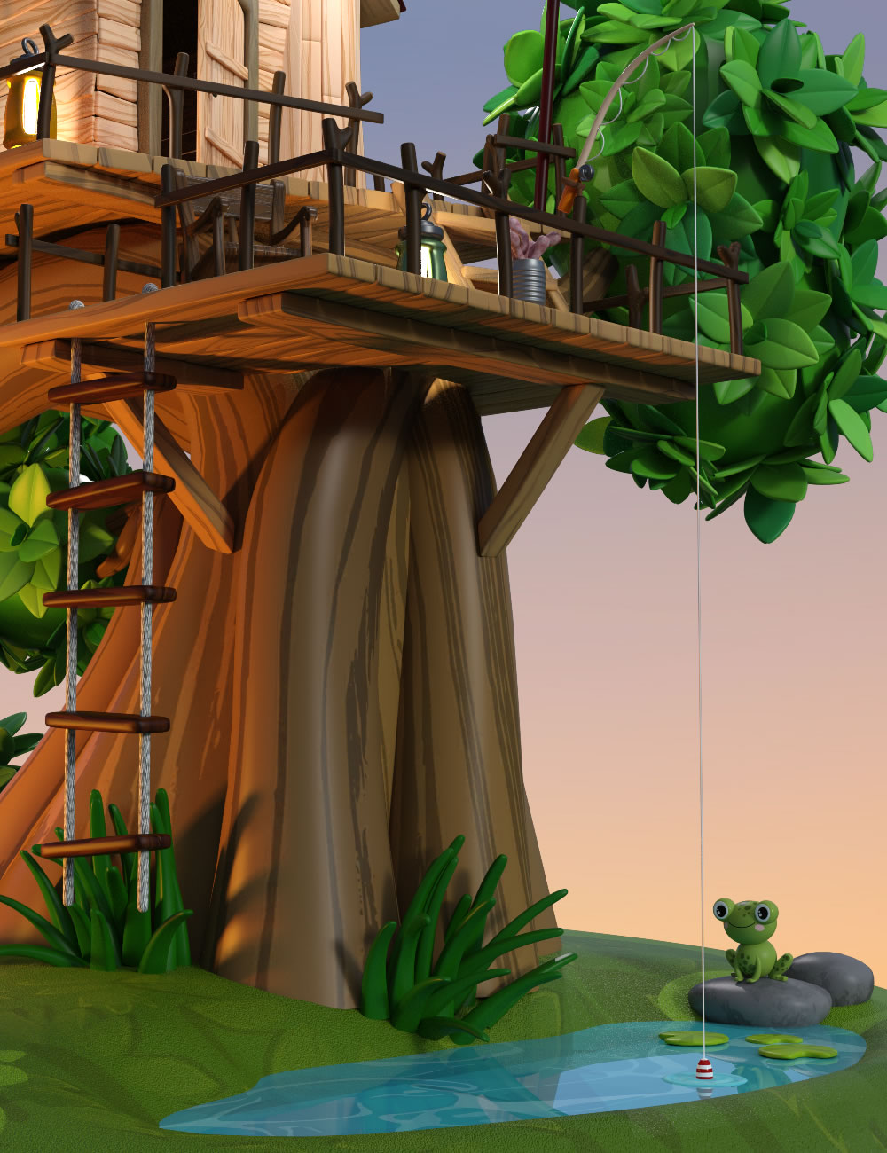 Display Dome Treehouse | Daz 3D