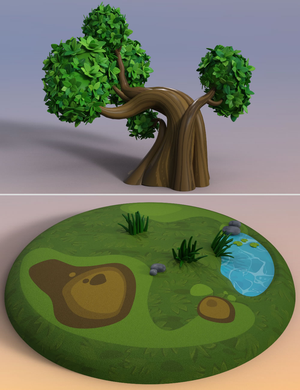 Display Dome Treehouse | Daz 3D