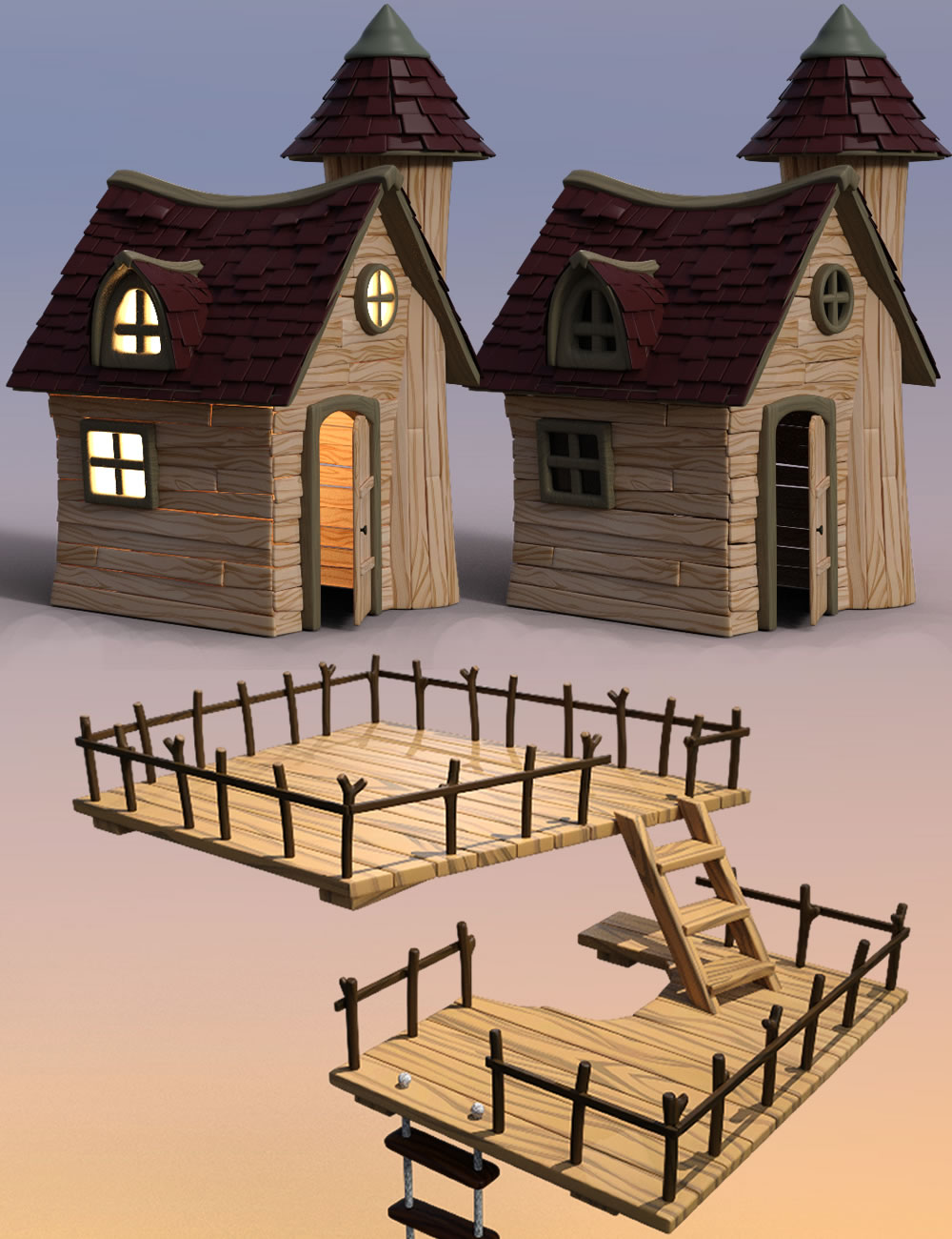 Display Dome Treehouse | Daz 3D