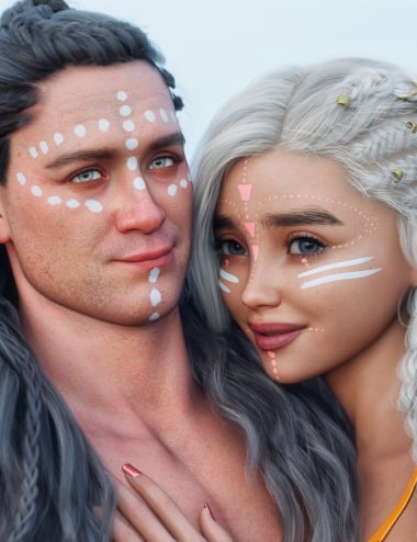 MMX Face Paint for Genesis 9 | Daz 3D