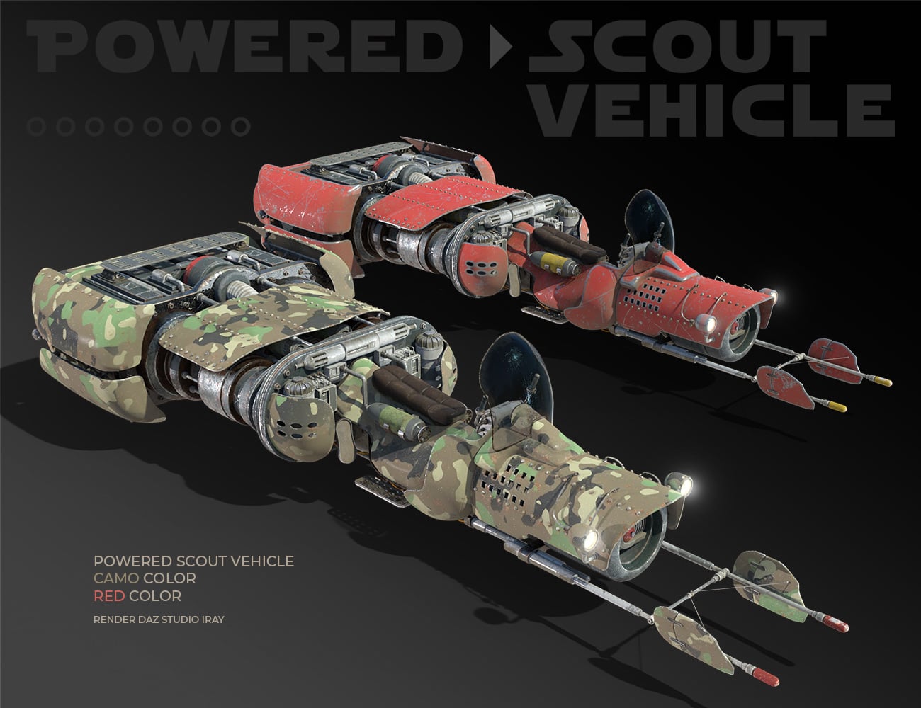 Powered Scout Vehicle | Daz 3D