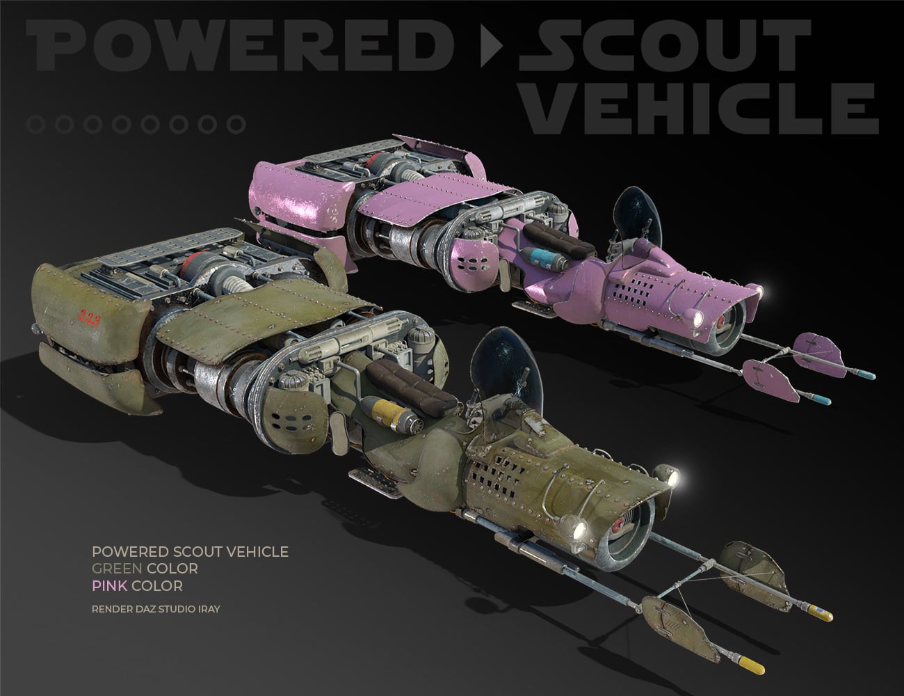 Powered Scout Vehicle | Daz 3D