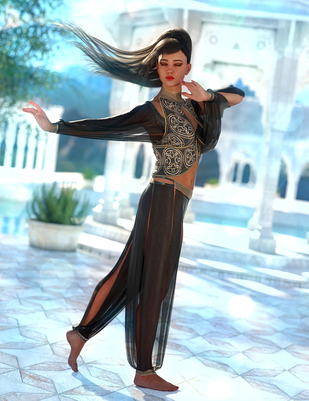 dForce Zephyr Outfit for Genesis 9 | Daz 3D