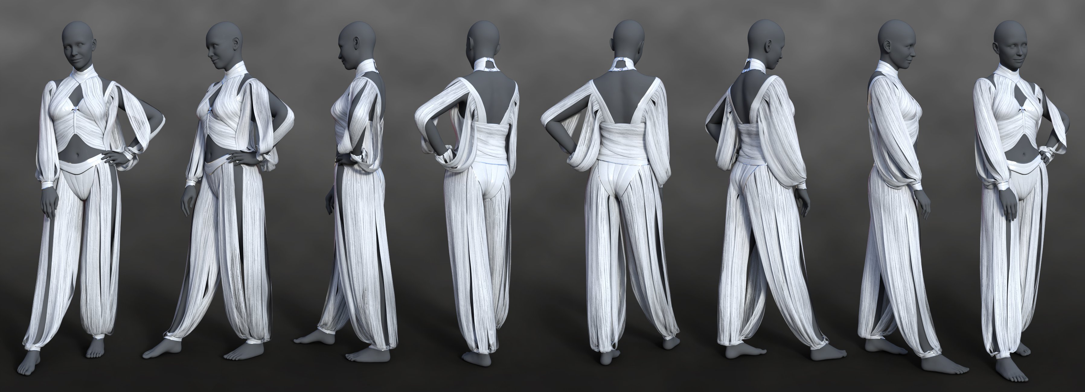 dForce Zephyr Outfit for Genesis 9 | Daz 3D