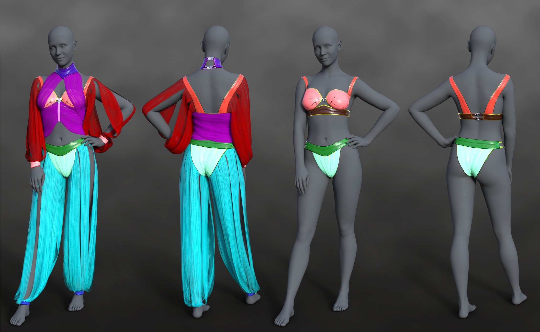 dForce Zephyr Outfit for Genesis 9 | Daz 3D