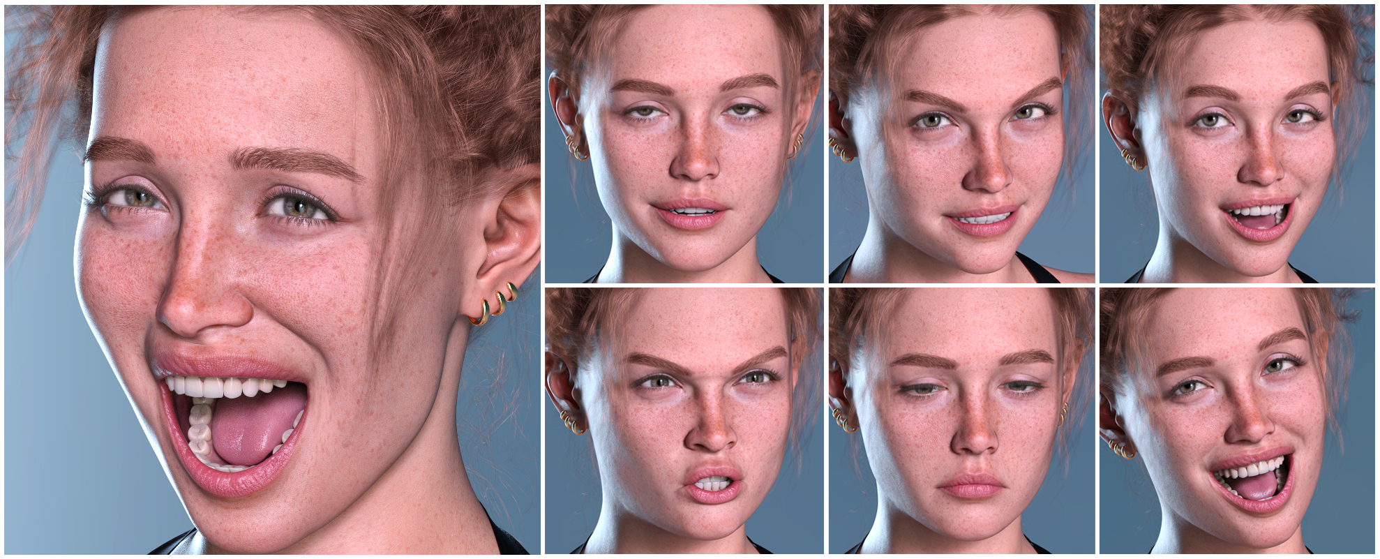 V 100 Must Have Expressions for Victoria 9 | Daz 3D
