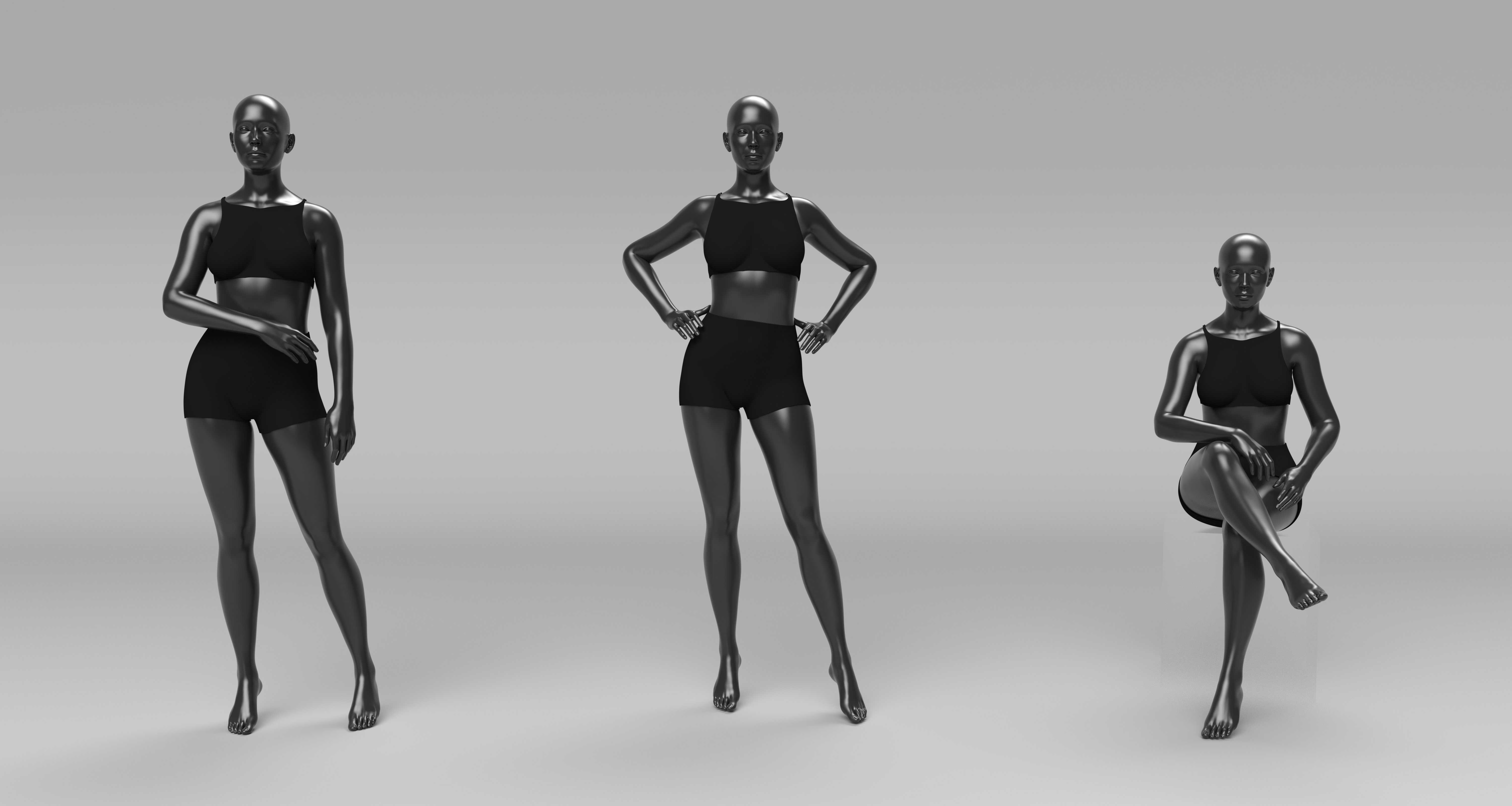 Motionless Mannequin Poses for Genesis 9, 8 and 3 | Daz 3D