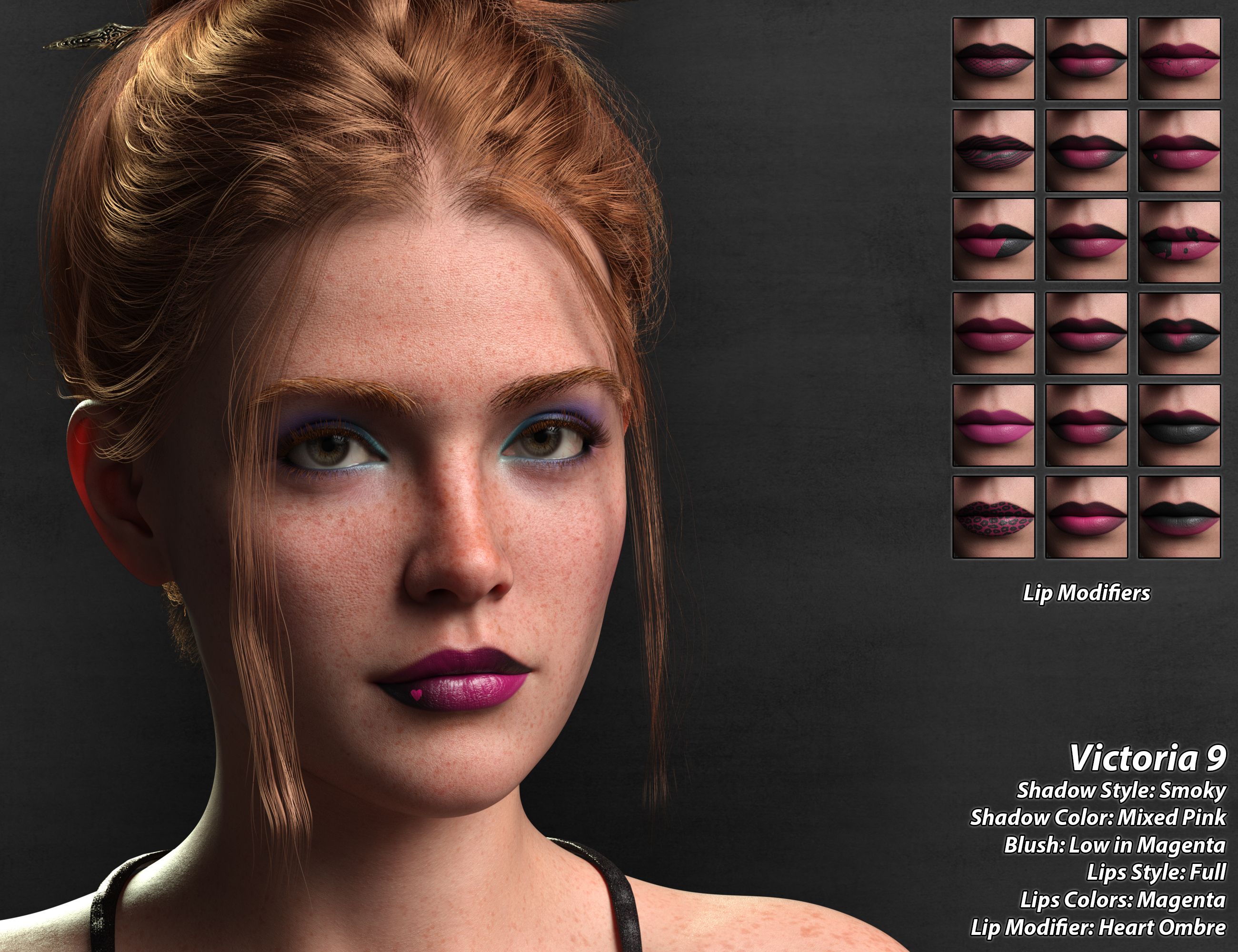 CC Character Kit: Classy Cosmetics MR for Genesis 9 | Daz 3D