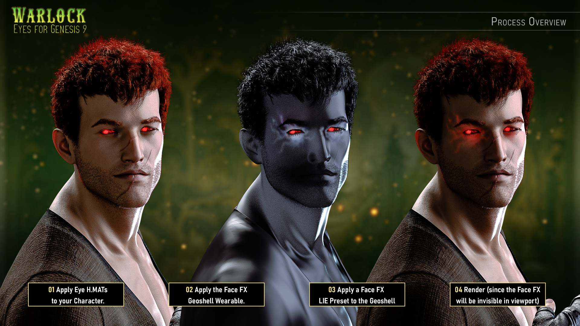 FPE Warlock Eyes for Genesis 9 | Daz 3D