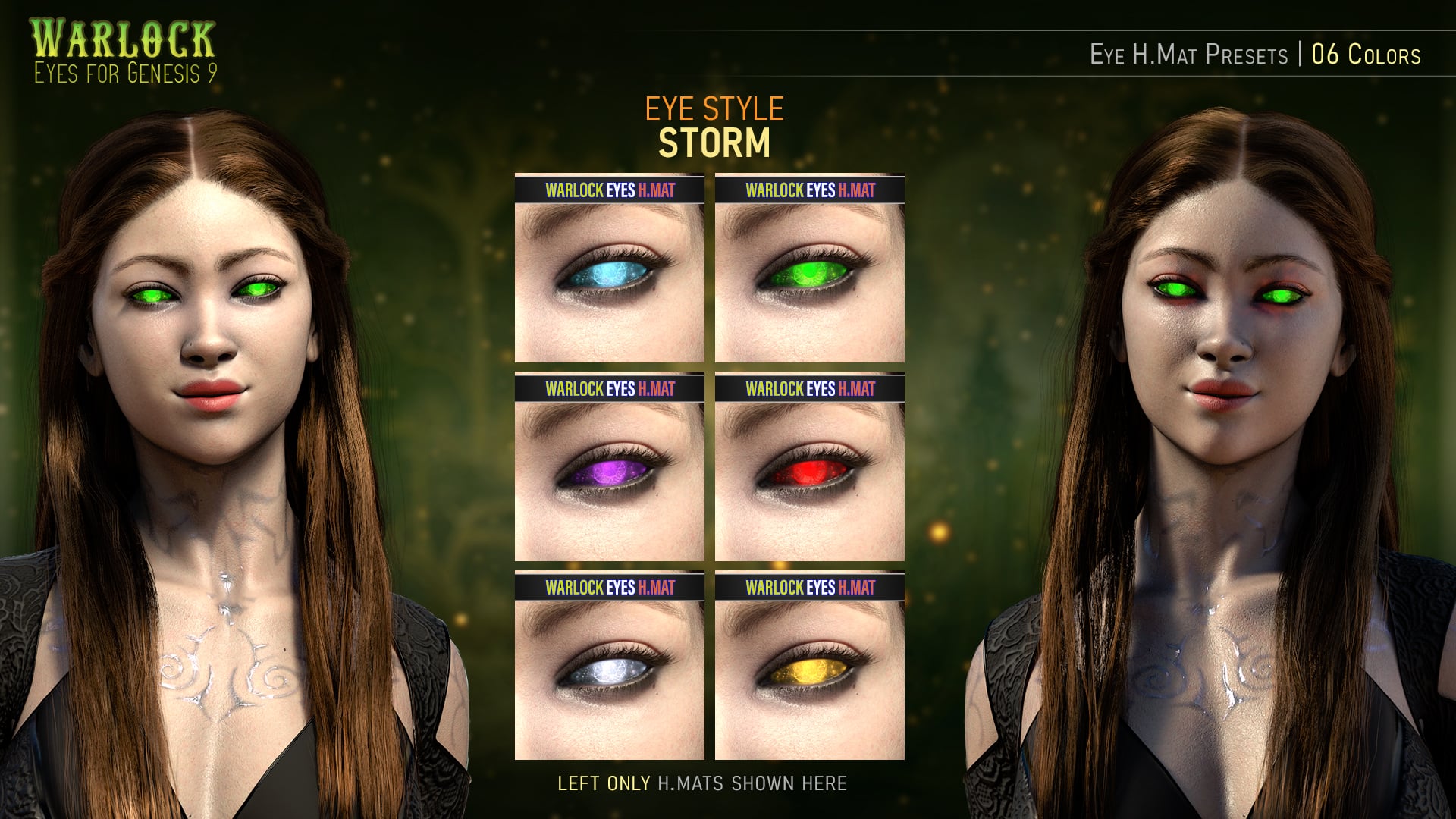 FPE Warlock Eyes for Genesis 9 | Daz 3D