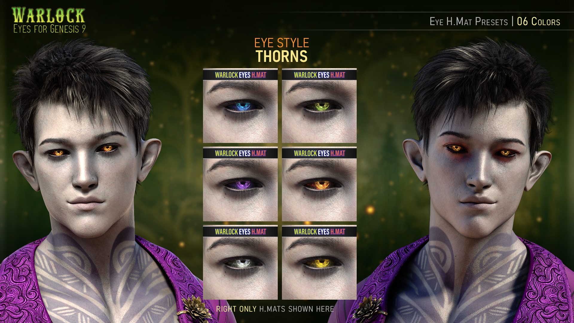 FPE Warlock Eyes for Genesis 9 | Daz 3D
